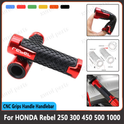 For HONDA Rebel 250 300 450 500 1000 7/8'' 22mm 24mm CNC Handlebar Hand ...