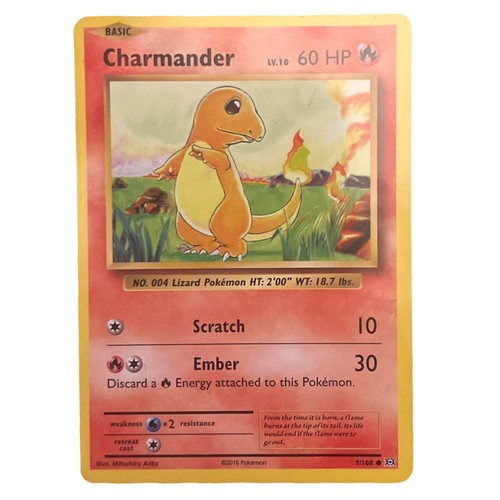 POKEMON CARD - CHARMANDER - 60 HP - 9/108 - 2016 - TAKING OFFERS! | eBay