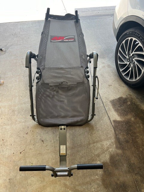 Ab Lounge Ultra Abdominal Exercise Machine Exerciser Gray Chair Fitness ...