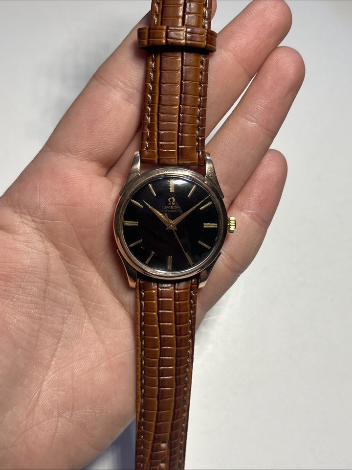 OMEGA SEAMASTER cal 550 Automatic 17J 18K Gold Bezel & Lugs (gold cap ...