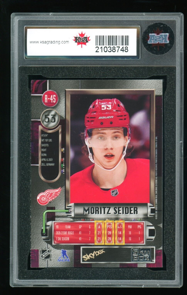 Moritz Seider Rookie 2021-22 Metal Universe '97-98 Retro Rookies #R45 ...