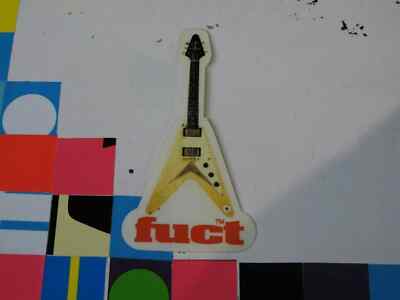 vtg 1990s Fuct Clothing skateboard Streetwear sticker Guitar | eBay