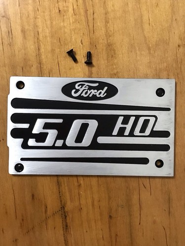 1994 1995 Mustang Intake Plenum Plaque Plate Cover Emblem GT 5.0 HO ...