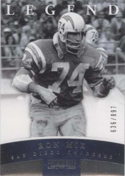 2012 Panini Prominence - Legend Ron Mix #139 Silver /897 for sale ...