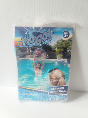 H2O Go Beach Ball, 20", Ages 2+ Paint Splatter Multicolor, NIP, FREE ...