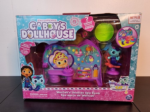 Gabby's Dollhouse Mercats Seaside Spa Play Room with Cat Kids Toy NEW ...