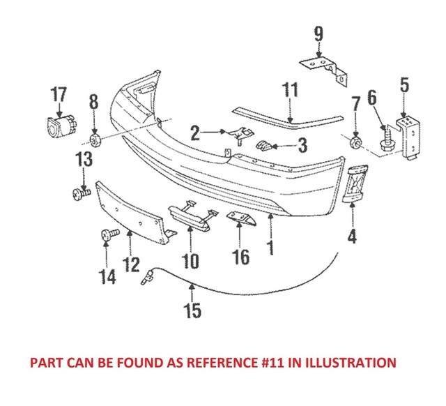 MERCEDES BENZ S-clas W140 Front Bumper Left Side Chrome Trim 1408801336 ...