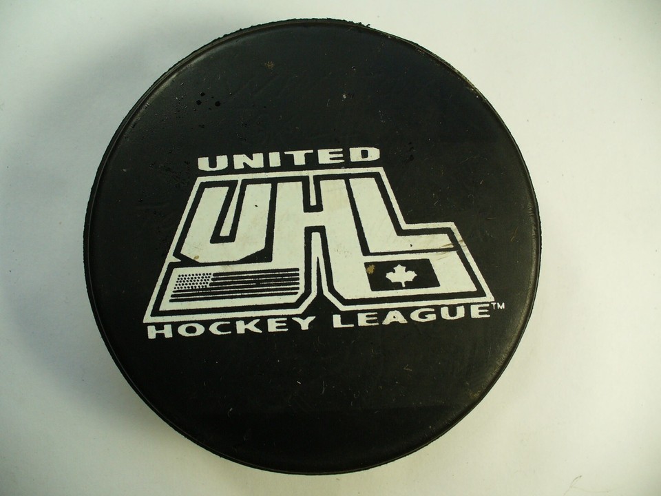 UHL Adirondack Icehawks Large Team Logo League Reverse Hockey Puck ...