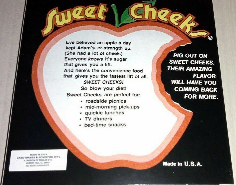 SWEET CHEEKS EDIBLE PANTIES ,GAG GIFT,FUN.SEXY,ROMANTIC,LOVERS,SEXUAL ...