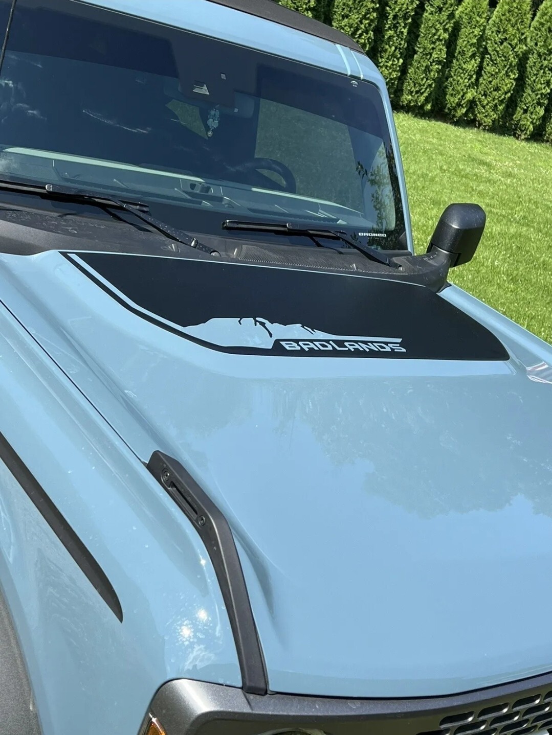 2021 22 23 2024 FOR FORD BRONCO BADLANDS Hood Vinyl Graphic Decal MATTE ...