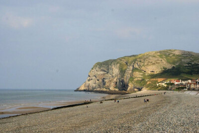 Photo 6x4 Beach at Craig-y-Don looking towards the Little Orme ...