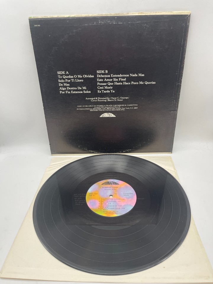 Roberto Yanes Estamos Solos LP 1977 International 923 Latin Bolero ...