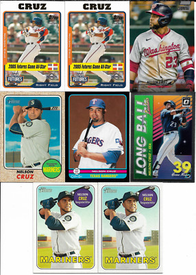Nelson Cruz 10 Card Lot with 2005 Topps Update & Highlights Rookie NM ...