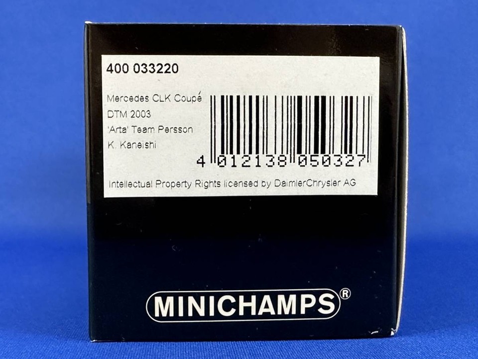 1/43 MINICHAMPS 2003 DTM ARTA Team Persson Mercedes-Benz CLK DTM #20 ...