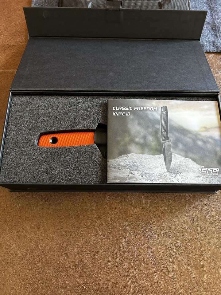 TRC Knives LTD. Ed Classic Freedom M390 DLC Orange G10, #71/75 NIB! | eBay