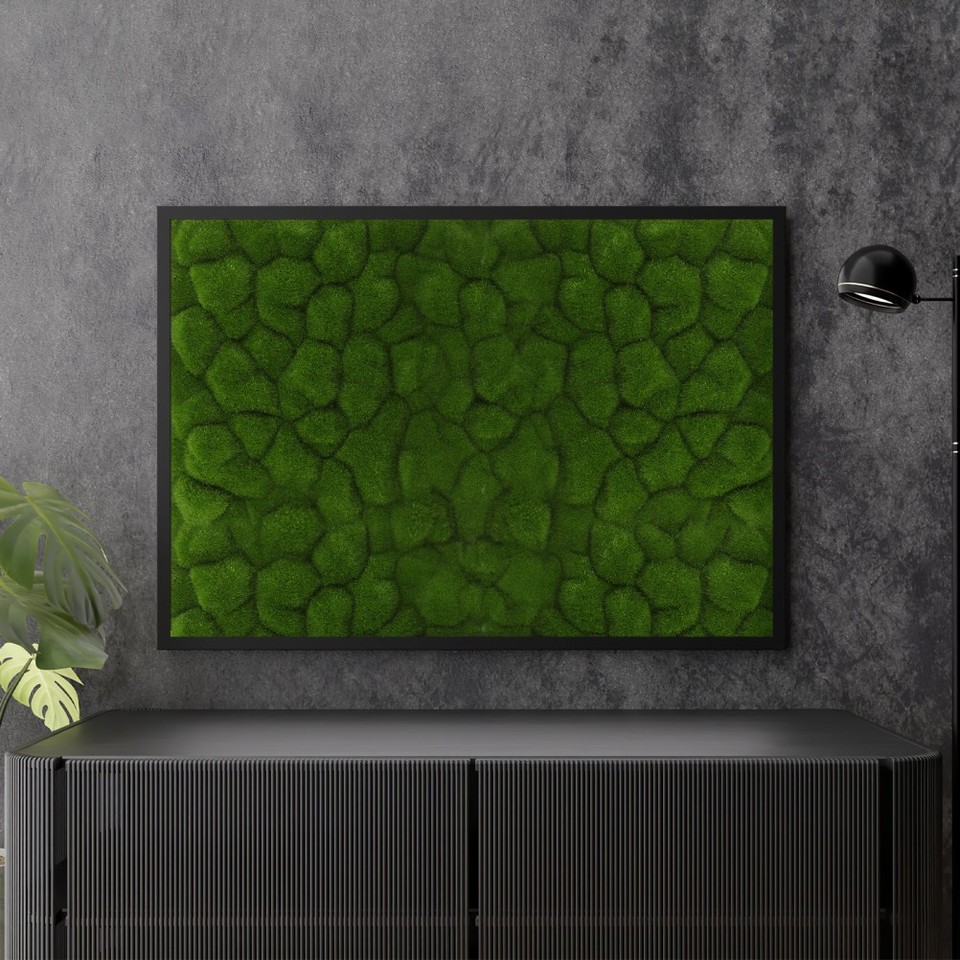 4pcs Artificial Moss Decor Faux Moss Wall Decor Wall Greenery Panel ...