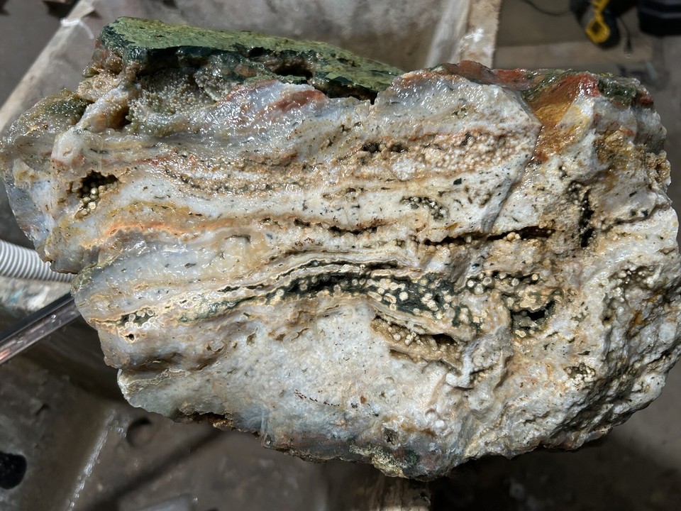 Madagascar 36 lb. Ocean Jasper lapidary Botryoidal rough OLD STOCK HUGE ...