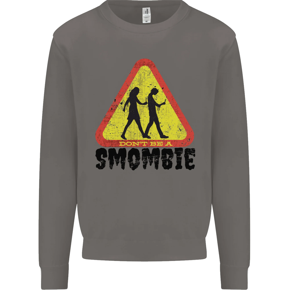 Smombie Antisocial Phone Smartphone Addict Mens Sweatshirt Jumper | eBay UK
