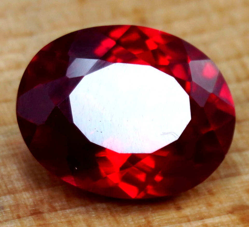 28 Ct+ Natural Myanmar Red Painite Oval Cut Loose Certified Unheated ...