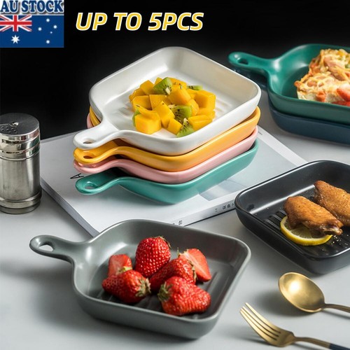 NEW Gratin Pans Baking Dish Bakeware with Handle Snack Cake Food Scrap ...