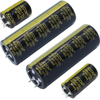 25V - 450V Snap-in Electrolytic Radial Capacitors Value Range 100uF ...