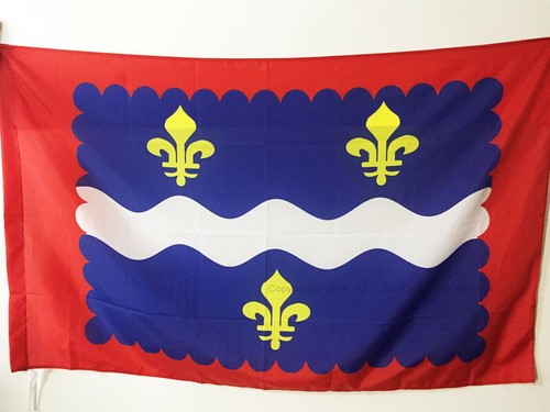 INDRE FLAG 3' x 5' for a pole - FRENCH DEPARTMENT - FRANCE FLAGS 90 x ...