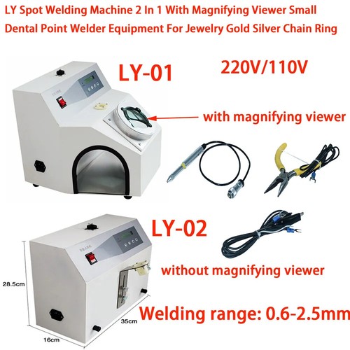 LY Spot Welding Machine 2 In 1 With Magnifying Viewer Small Dental ...