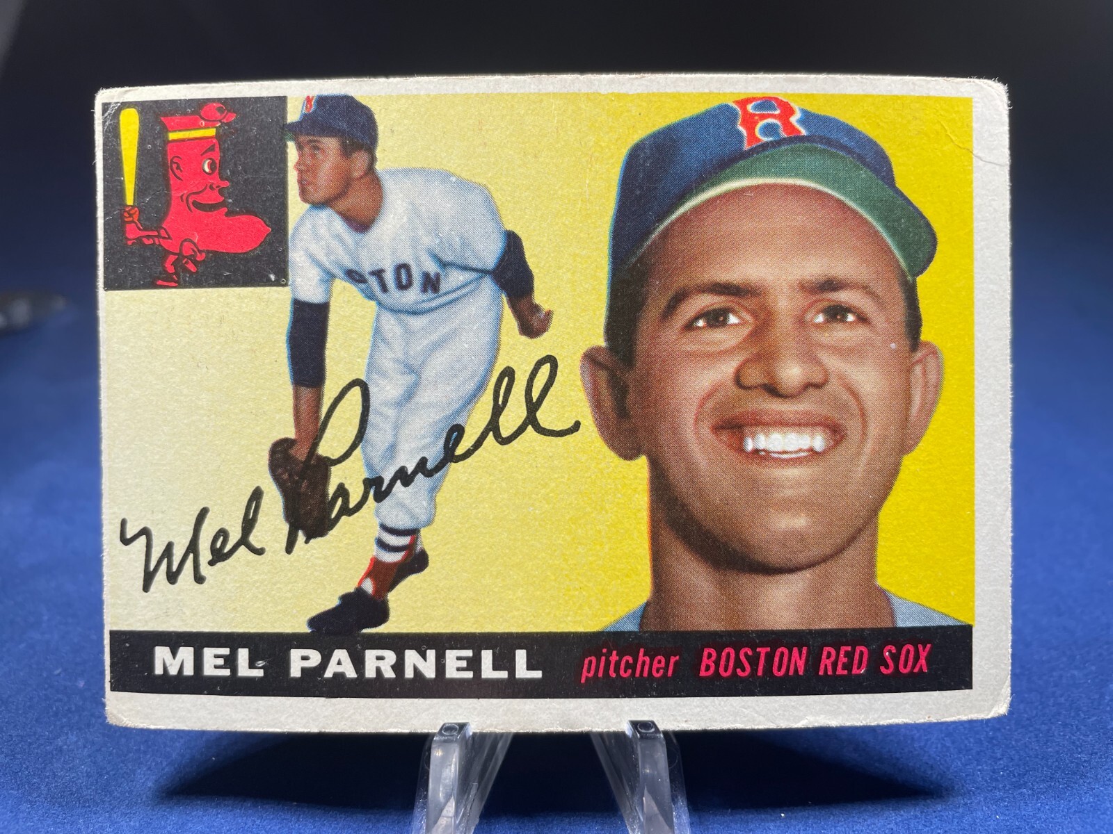 1955 Topps Baseball Card Mel Parnell #140 Boston Red Sox | eBay