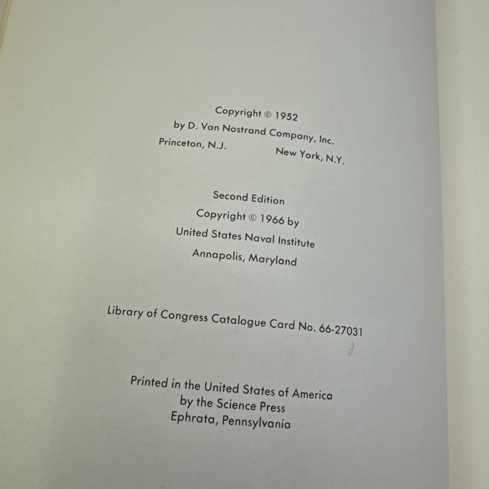 Naval Terms Dictionary by Captain John V. Noel Jr. Second Edition 1966 ...