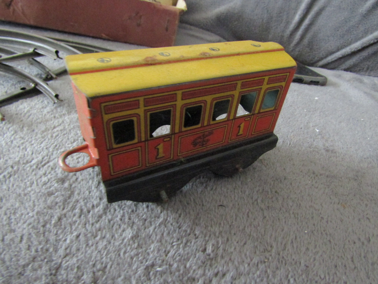 VERY RARE VINTAGE BRIMTOY 'COCK O' THE NORTH' CLOCKWORK TINPLATE TRAIN ...