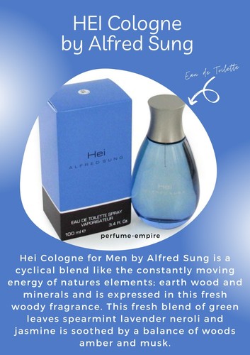 HEI Cologne by Alfred Sung for Men 3.4 oz New in Retail Box | eBay