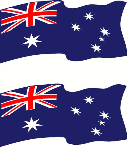Aussie Australia Flag Set, Car, Ute, Boat, Truck, Sticker Decal 220 x ...