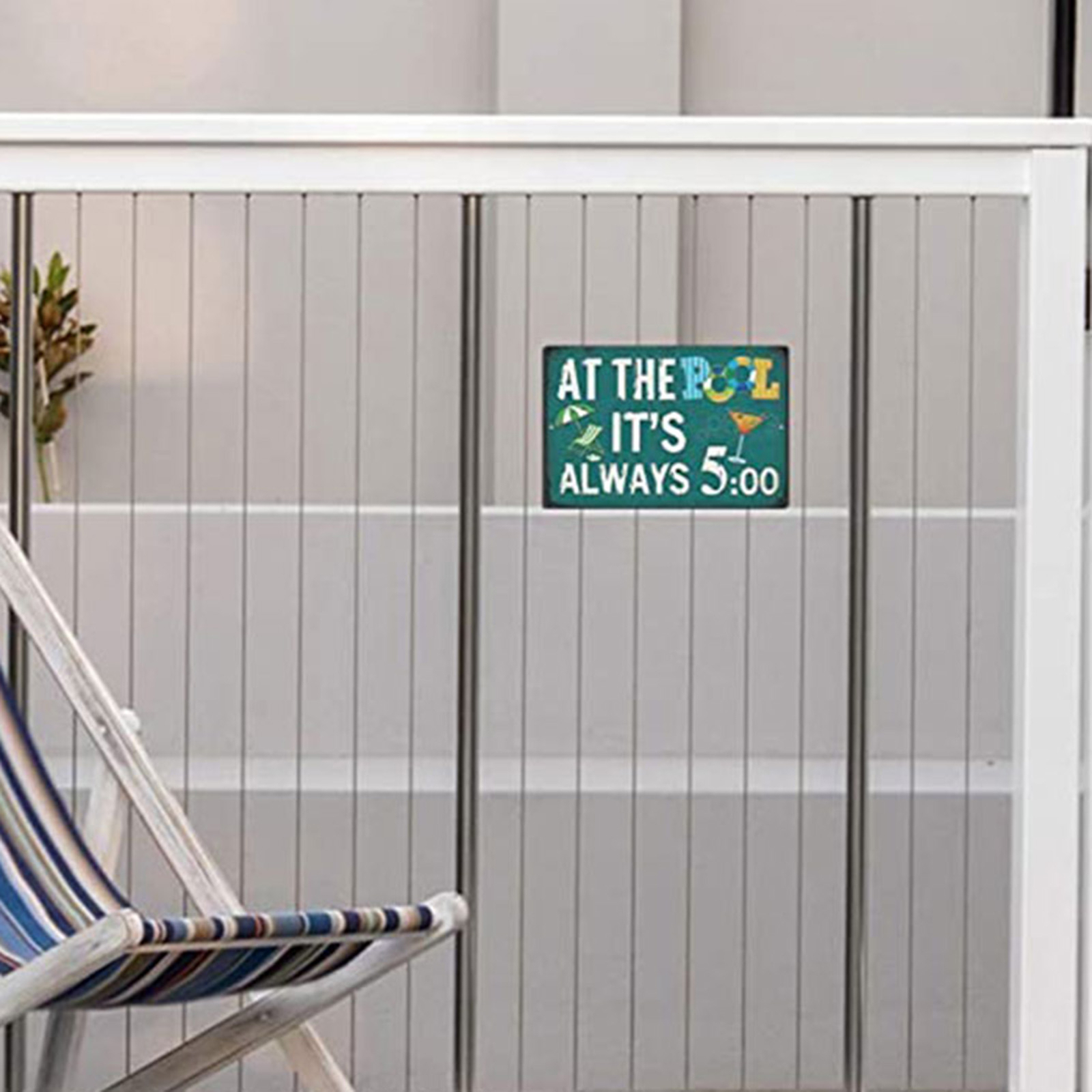 Pool Rules Convenient Weather Resistant Easy to Install Sign Board ...