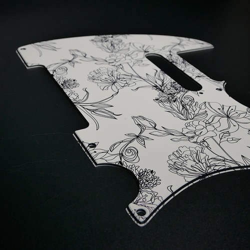 Fender Tele Pickguard • Floral #7 • Custom Pickguard • Graphic ...