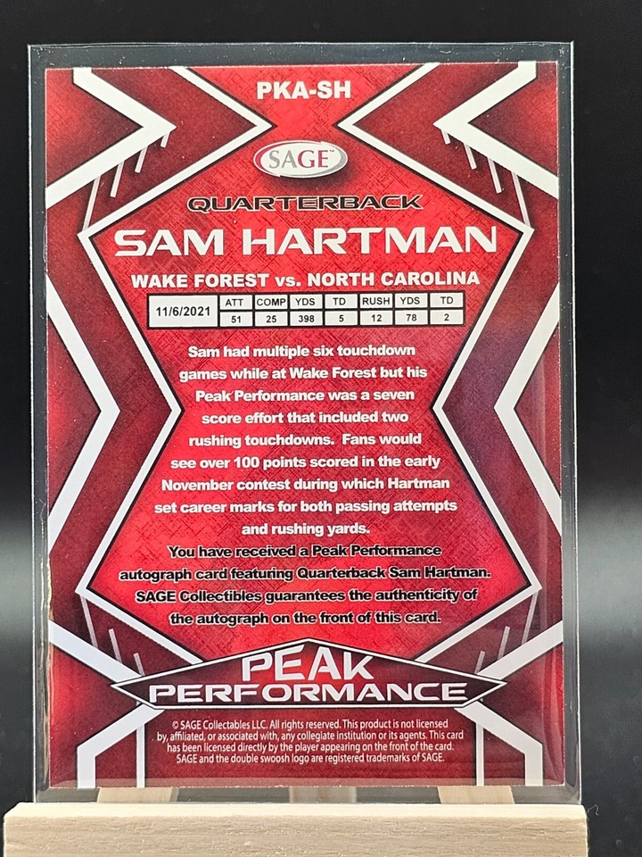 2024 Sage High Series Sam Hartman Auto Peak Performance 13/25 Wake ...