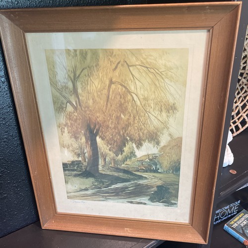 VINTAGE "STATION STOP" AL WETTEL SIGNED PROFESSIONALLY FRAMED PRINT | eBay