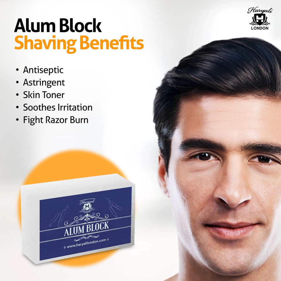 Alum Block After Shave Natural Antiseptic Astringent Stone Free ...