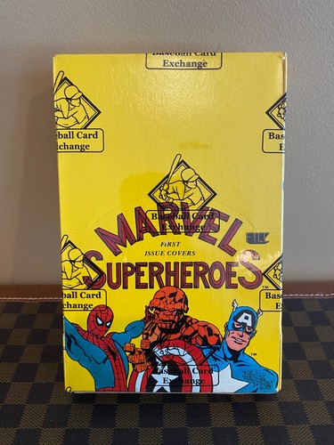 RARE 1984 FTCC Marvel Superheroes First Issue Covers BBCE Wrapped Box ...
