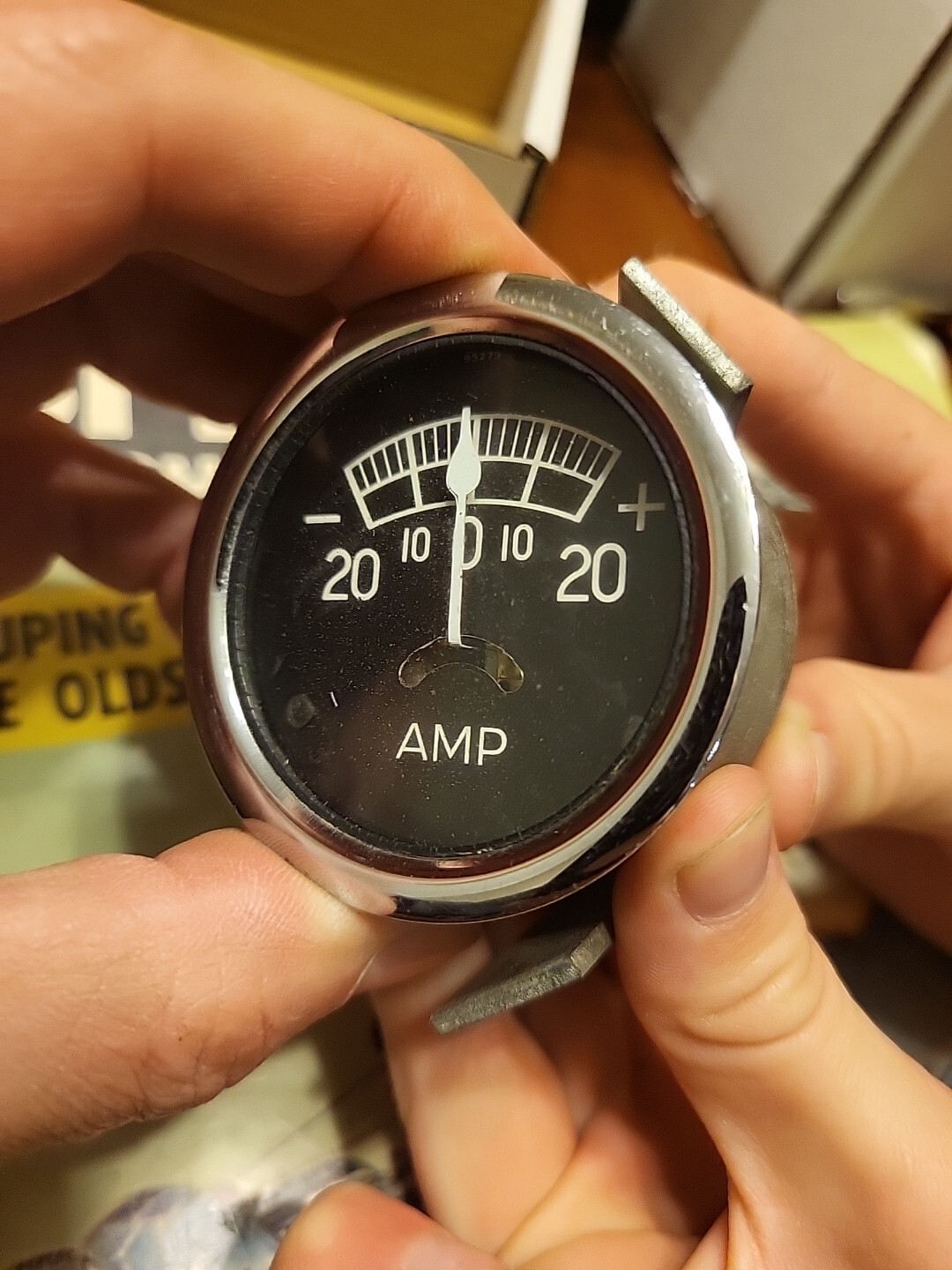 Stewart Warner Vintage 2" Smoothie Amp Gauge Tulip Needle Hot Rod Rat ...