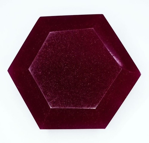Natural Red Ruby 134.22 Ct Loose Gemstone Certified Opaque Hexagon Cut ...