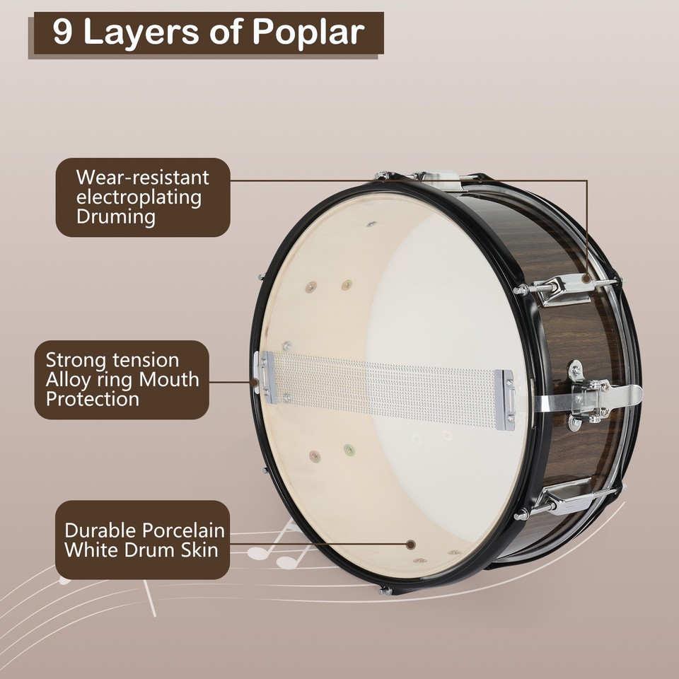 Ktaxon Adult Drum Set Complete 5-Piece Drum Set w/Hardware, Cymbals ...