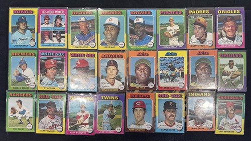 1975 Topps Baseball Card 600+ 24 Card Lot | eBay