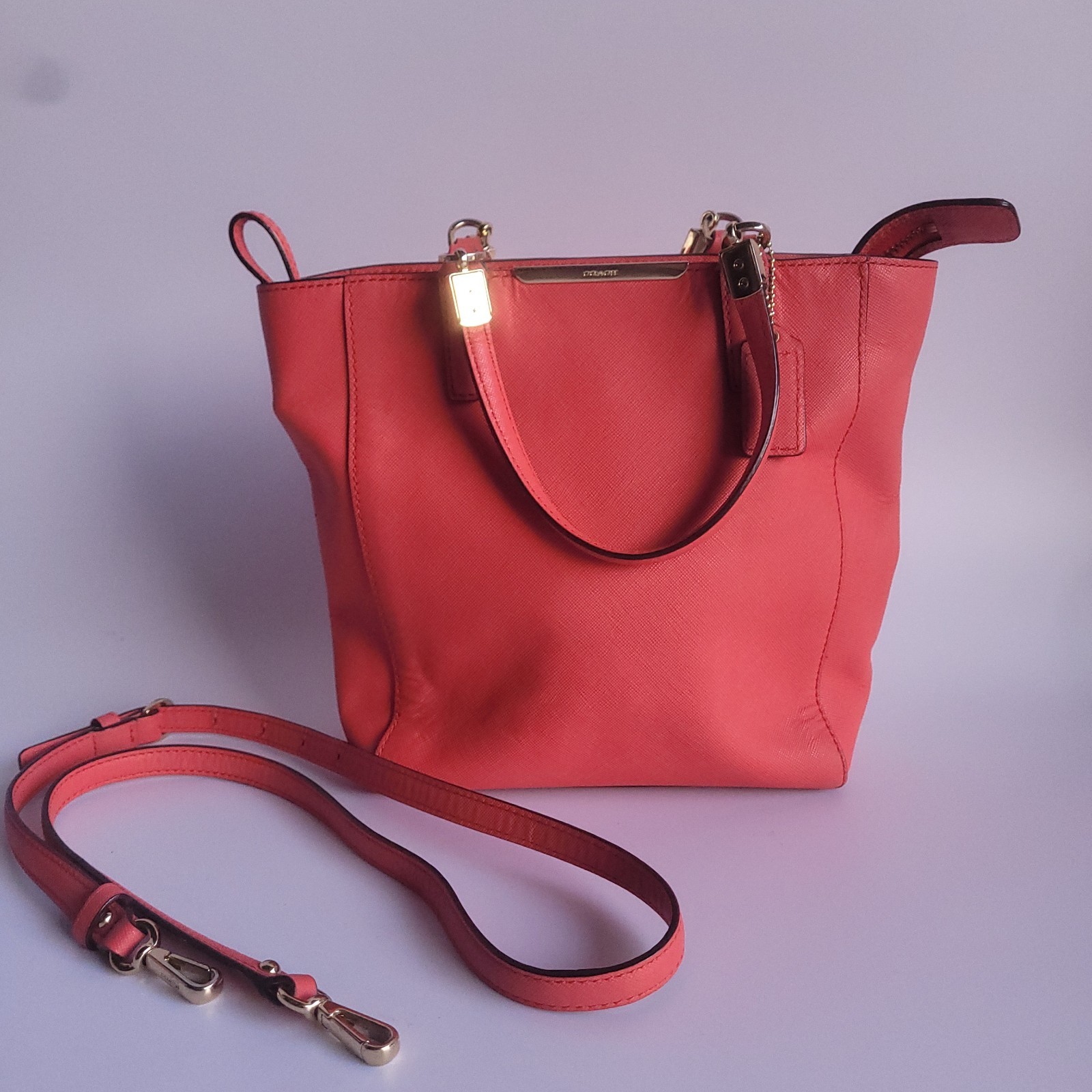 COACH MADISON SAFFIANO LEATHER MINI NORTH SOUTH TOTE … - Gem
