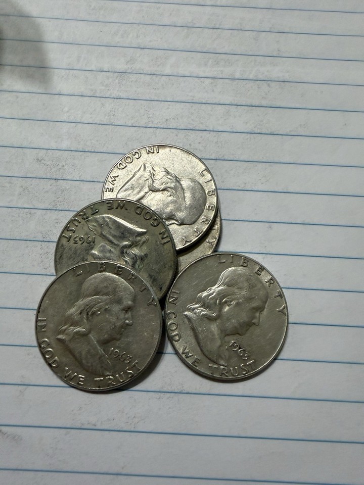 [Lot of 5] Franklin Half Dollar - 90% Silver - Choose How Many Lots of ...