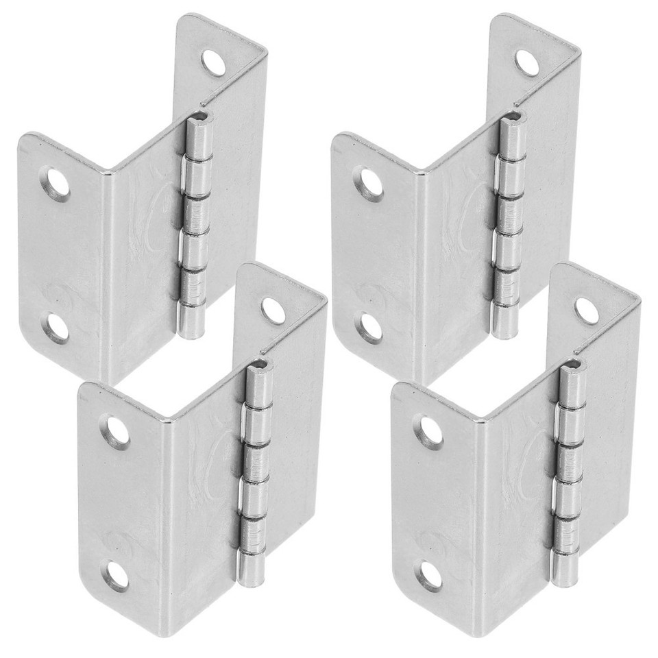 4 Pcs Replaceable Hinges Folding Desk Butt for Cabinet Doors 4-hole ...
