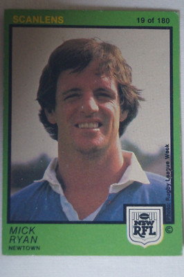 NRL Rugby League Vintage 1982 Scanlens Trade Card Newtown Jets Mick ...