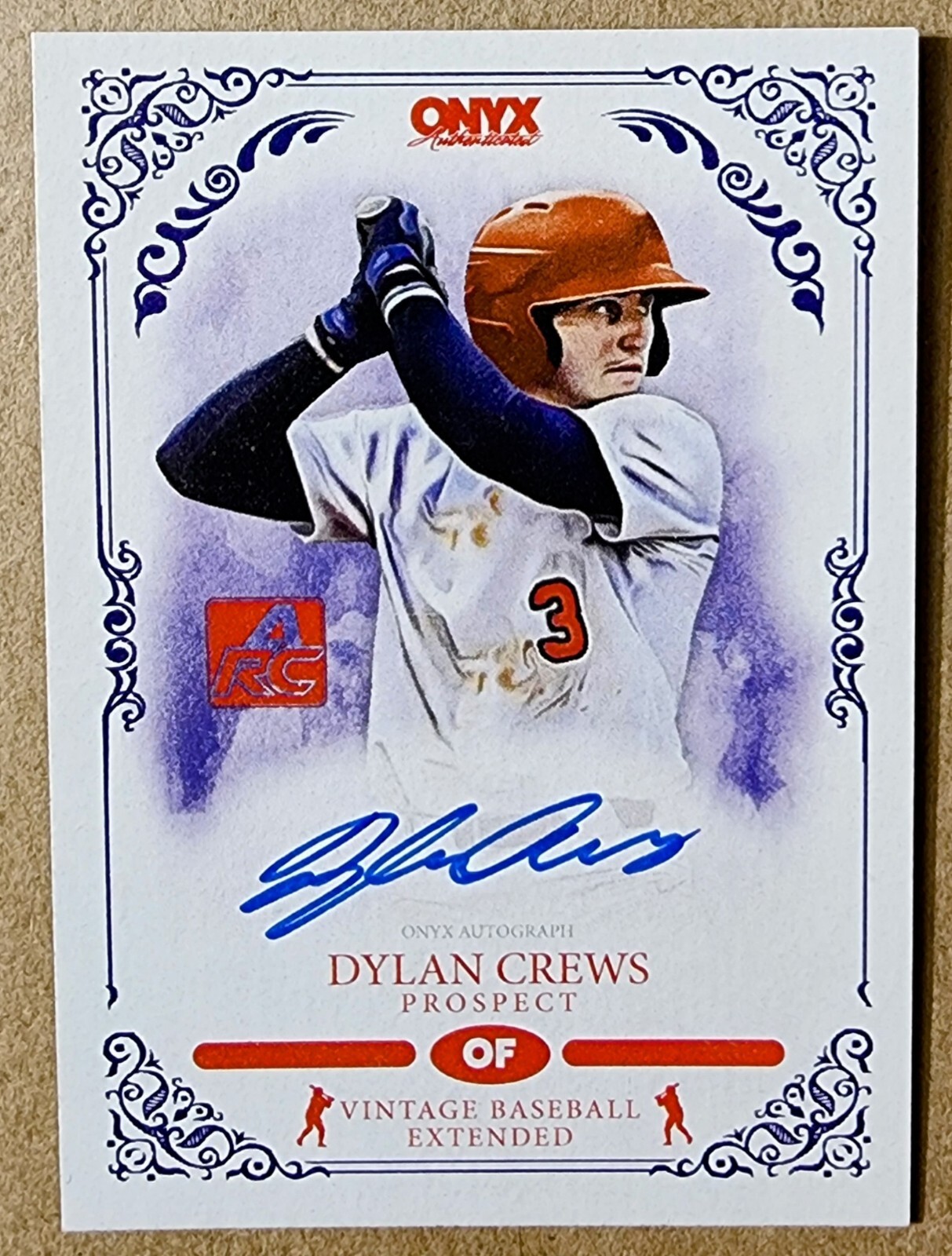 2022 Onyx Vintage Extended - Autographs Blue Ink #VADC Dylan Crews (AU ...