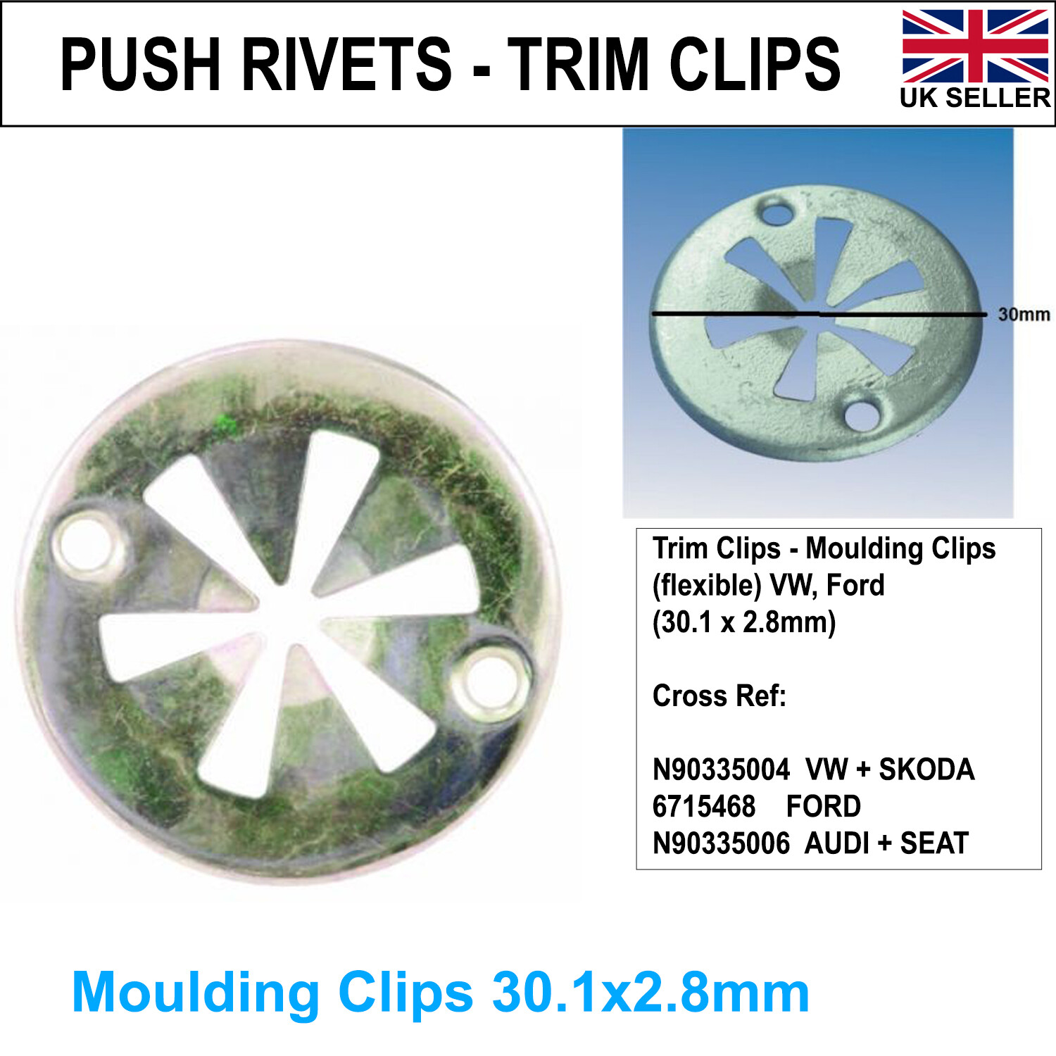 Trim Clips Push Rivets Fir Tree Bumper Door Panel Fixing Clips Fastener ...