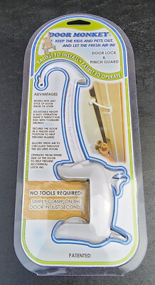 Door Monkey Child Proof Door Lock Pinch Guard Easy To Install Operate ...