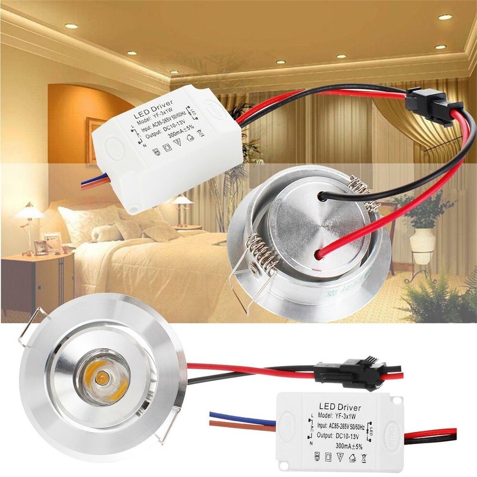 Mini 1w Led Downlight 6000k 4000k 3000k 85-265v 110v 220v 52mm/diameter Recessed | eBay